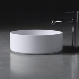 neoro n50 Aufsatzwaschtisch &Oslash; 45 H: 14 cm, mit pflegeleichter Oberfl&auml;che, BN0107WM,