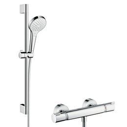 Hansgrohe Croma Select S Aufputz-Duscharmatur mit Thermostat, 27013400,