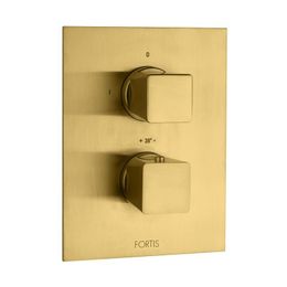 Fortis square Thermostat f&uuml;r 2 Verbraucher, f&uuml;r Azzurro Grundk&ouml;rper, AM691BG,