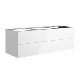 neoro n50 Unterschrank B: 140 cm mit 2 Ausz&uuml;gen, BN0496WH,