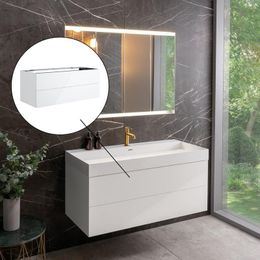 neoro n50 Unterschrank B: 120 cm mit 2 Ausz&uuml;gen, BN0424WH,