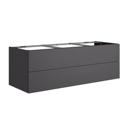neoro n50 Unterschrank B: 140 cm mit 2 Ausz&uuml;gen, BN0496GR,