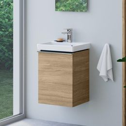 evineo ineo4 Unterschrank B: 43 cm, 1 T&uuml;r rechts, mit Griff, f&uuml;r Villeroy & Boch Avento Handwaschbecken,, BE0803OA,