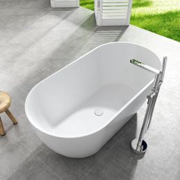 evineo ineo4 freistehende Badewanne L: 150 B: 75 cm, BE4015WH,