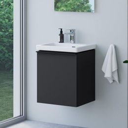 evineo ineo4 Unterschrank B: 48 cm, 1 T&uuml;r rechts, mit Griff, f&uuml;r Villeroy & Boch Subway 3.0 Handwaschbecken,, BE0807BM,