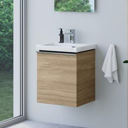 evineo ineo4 Unterschrank B: 48 cm, 1 T&uuml;r rechts, mit Griff, f&uuml;r Villeroy & Boch Subway 3.0 Handwaschbecken,, BE0807OA,