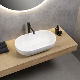 rivea Malie Aufsatzwaschtisch B: 60 H: 17,1 T: 35 cm, mit pflegeleichter Oberfl&auml;che, BR0527WM,