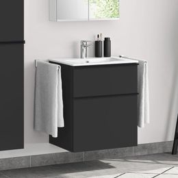 evineo ineo4 Unterschrank B: 60 cm, 2 Ausz&uuml;ge, mit Griff, f&uuml;r evineo ineo Waschtisch,, BE0200BM,