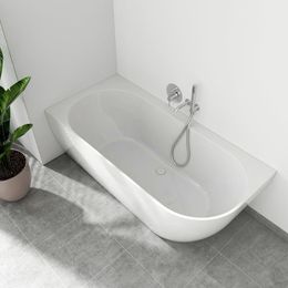 evineo ineo4 Eck-Badewanne L: 170 B: 80 cm, Raumecke links, BE4026WH,