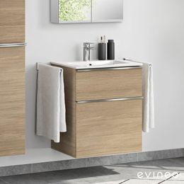 evineo ineo4 Unterschrank B: 60 cm, 2 Ausz&uuml;ge, mit Griff, f&uuml;r evineo ineo Waschtisch,, BE0200OA,