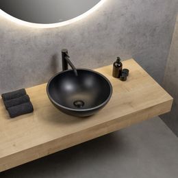 rivea Yara Aufsatzwaschtisch &Oslash; 42 H: 16 cm, mit pflegeleichter Oberfl&auml;che, BR0532BM,