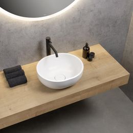 rivea Malie Aufsatzwaschtisch B: 40 H: 17,1 T: 35 cm, mit pflegeleichter Oberfl&auml;che, BR0526WM,