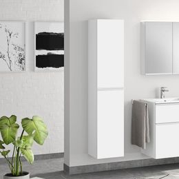evineo ineo4 Hochschrank mit 2 T&uuml;ren, mit Griff, BE0204WM,