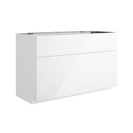 neoro n50 Unterschrank B: 120 cm mit 2 Ausz&uuml;gen, BN0444WH,