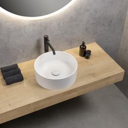 rivea Maila Aufsatzwaschtisch &Oslash; 38 H: 13,2 cm, mit pflegeleichter Oberfl&auml;che, BR0535WM,