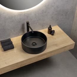 rivea Maila Aufsatzwaschtisch &Oslash; 38 H: 13,2 cm, mit pflegeleichter Oberfl&auml;che, BR0535BM,