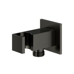 Mariner Metall-Wandanschlussbogen mit Brausehalter eckig, WLS0301-GM,