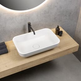rivea Malie Aufsatzwaschtisch B: 60 H: 16,6 T: 38 cm, mit pflegeleichter Oberfl&auml;che, BR0542WM,