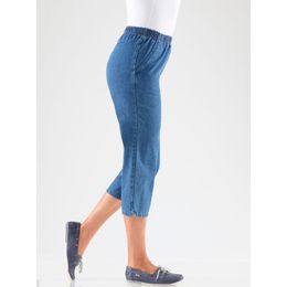 WITT Damen Caprijeans zum Reinschlüpfen, blue-stone-washed, Größe 38