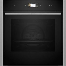 Neff Einbaubackofen "B64FS31N0", Energieeffizienz: A+ (A+++-D), grau (silberfarben), B:59,6cm H:59,5cm T:54,8cm, Backöfen, AirFry-Funktion