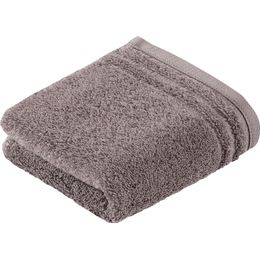 Seiftuch Vossen "Vienna Style Supersoft", grau (pepplestone), B:30cm L:30cm, Walkfrottee, Walkfrottee, Handtücher, Waschlappen im Set, supersoft Baumwolle