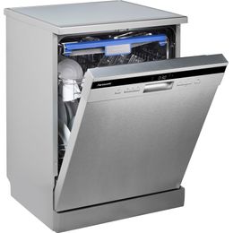 Hanseatic Standgeschirrspüler "HG6085B14U7635ES", Energieeffizienz: B (A-G), silber (silberfarben), B:60cm H:84,5cm T:60cm, Geschirrspüler