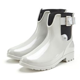 Gummistiefelette Vivance, Damen, Gr. 36, grau, Obermaterial: 100% PVC. Futter: 100% Textilmaterial. Decksohle: 100% Textilmaterial. Laufsohle: 100% Synthetik, glänzend, unifarben, Schuhe Chelseaboots Gummiboots Schlupfboots, Gummistiefel im Chelsea-Look, Schlupfstiefel, Boots, Stiefel VEGAN