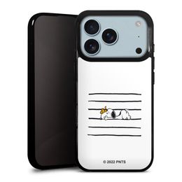 DeinDesign iPhone 17 Pro Handy Silikon H&uuml;lle Case schwarz Handyh&uuml;lle Snoopy Dog Peanuts