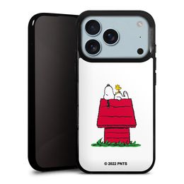 DeinDesign iPhone 17 Pro Handy Silikon H&uuml;lle Case schwarz Handyh&uuml;lle Snoopy Peanuts Official Licensed Product