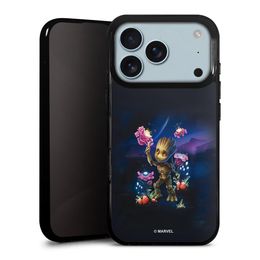 DeinDesign iPhone 17 Pro Handy Silikon H&uuml;lle Case schwarz Handyh&uuml;lle Baby Groot Marvel Guardians Of The Galaxy