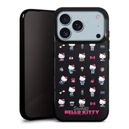 DeinDesign iPhone 17 Pro Handy Silikon H&uuml;lle Case schwarz Handyh&uuml;lle Kindheit Merchandise Hello Kitty