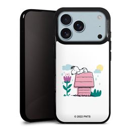 DeinDesign iPhone 17 Pro Handy Silikon H&uuml;lle Case schwarz Handyh&uuml;lle Snoopy Dog Official Licensed Product