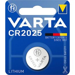 Varta LITHIUM Knopfzelle, CR2025, ab 10 Stk