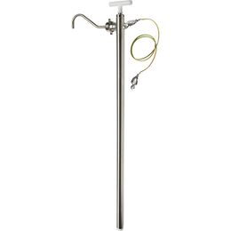 Jessberger Edelstahl-Handpumpe, f&uuml;r L&ouml;semittel, Lebensmittel, 700 mm, 0,3 - 0,6 l/Hub, ab 2 Stk