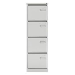 Bisley H&auml;ngeregistraturschrank LIGHT, 1-bahnig, 4 Sch&uuml;be, DIN A4 quer, lichtgrau, ab 2 Stk