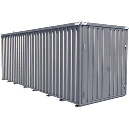 Lagercontainer, 2 Flügeltüren, Außen-BxHxT 2300 x 2400 x 6100 mm kaiserkraft