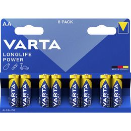 Varta LONGLIFE Power Batterie, Baugröße AA, VE 8 Stk, ab 10 VE