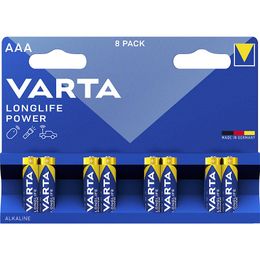 Varta LONGLIFE Power Batterie, Baugröße AAA, VE 8 Stk, ab 10 VE