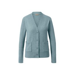 Tchibo - Strickjacke mit Wolle - Damen - Gr. S - blau