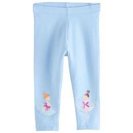next Leggings M&auml;dchen Gr&ouml;&szlig;e 86 hellblau / braun / pink