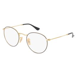 Ray-Ban RX3447V Brille Unisex | Fassung: Vollrand, Rund, Schwarz Gold