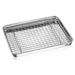 Gefu Backblech Variado, Silber, Metall, rechteckig, 24.5x2.5x31.5 cm, Backen, Backformen, Backbleche