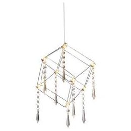 Näve NÄVE LED Pendelleuchte "Araneus", grau (chromfarben), 1, H: 16cm, 1 Stk., Leuchten, Material:rostfreier Stahl/Kunststoff, chrom