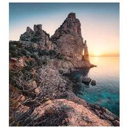 Vliestapete Komar "Digitaldruck Vlies - Colors of Sardegna - Größe 250 x 280 cm", bunt, B:250m L:280m, Vlies, Tapeten, Wohnzimmer, Schlafzimmer