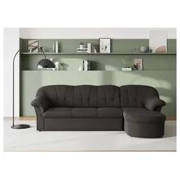 Ecksofa DOMO collection "Pegnitz, elegante Rückensteppung, kompakte Stellmaße 238/141cm, L-Form", braun (espresso), B:238cm H:82cm T:141cm, 92% Polyester, 8% Nylon, Sofas, wahlweise mit Bettfunktion