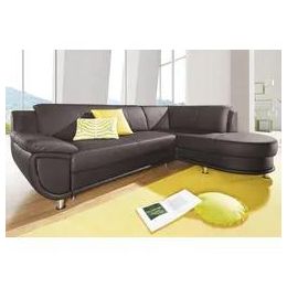 Ecksofa Trendmanufaktur "Rondo, zeitlos und elegant, OTTOs Choice, bequem, L-Form", braun, B:265cm H:85cm T:190cm, Softlux-Kunstleder;Primabelle-Microfaser;NaturLeder (handschuhweiches Rindsleder in Sitz und Rücken mit SOFTLUX-Kunstleder als Korpus-Bezug);Struktur (23% Polyacryl, 77% Polyester), Sofas, wahlweise mit Federkern, wahlweise mit Bettfunktion