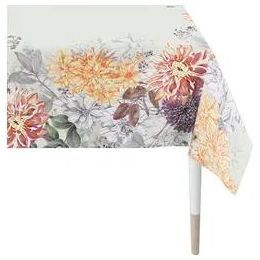 Tischdecke Apelt "5604 HERBSTZEIT, Herbstdeko, Herbst", bunt (grau, bunt), B:150cm L:250cm, Baumwolle, Polyester, Tischdecken, Digitaldruck