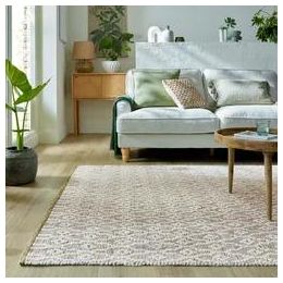 Teppich FLAIR RUGS "Dream", gr&uuml;n, B:80cm H:3mm L:150cm, Baumwolle, Kunstfaser, Wolle, Teppiche, Teppich, aus Wollmischung, Wohnzimmer, Schlafzimmer, Esszimmer