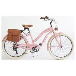 Cruiser "CRUISER Sun on the beach LADY" Gr. 43, pink (pink, pink), VENICE - I LOVE ITALY, Fahrräder, 43cm, 26 Zoll (66,04cm), für Damen, Kettenschaltung