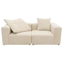 2-Sitzer Home Affaire "Gerrid", beige (creme), B:216cm H:69cm T:108cm, 100% Polyester, Sofas, im Cordbezug, bestehend aus zwei Eckelementen